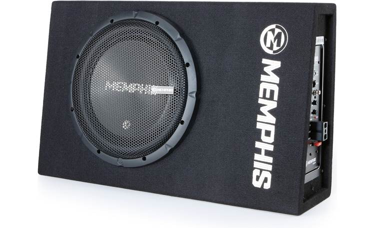 Memphis Audio 15-CSA112SP 12" powered subwoofer in ported enclosure at ...