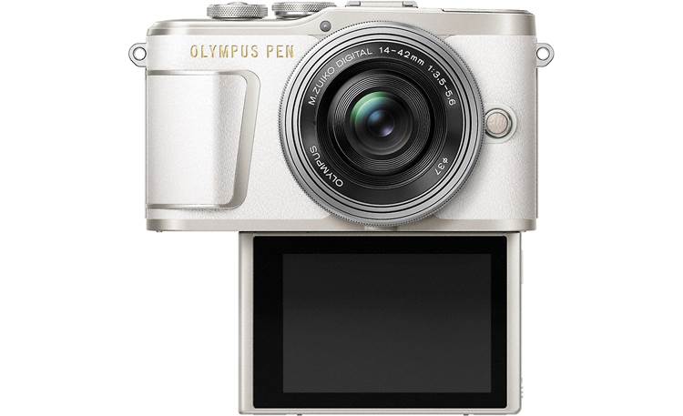 Olympus PEN E-PL9 Kit (White) 16.1-megapixel mirrorless camera with Wi-Fi®, Bluetooth®, and 14 ...