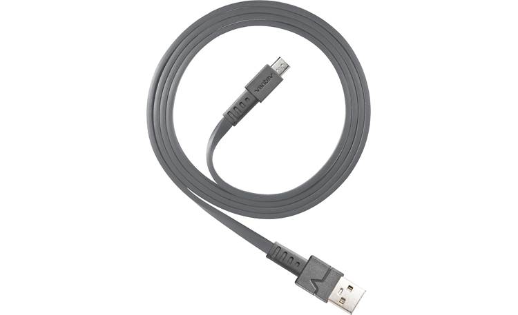 Ventev chargesync flat (Gray, 3-foot) Type-A USB-to-micro USB cable at Crutchfield