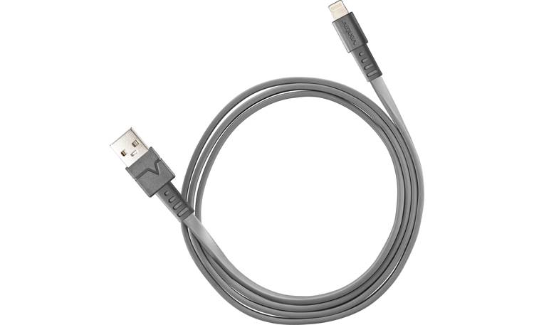 Ventev chargesync flat (Gray, 3-foot) Type-A USB-to-Lightning™ cable at Crutchfield
