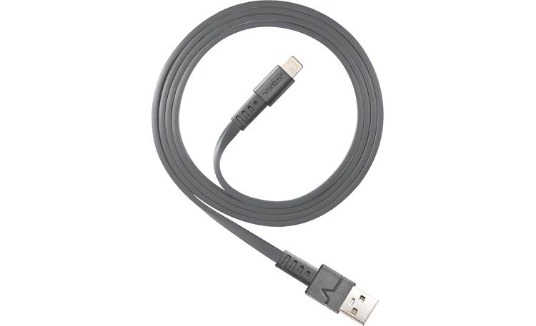 Ventev chargesync flat (Gray, 3-foot) Type-A USB-to-Lightning™ cable at Crutchfield