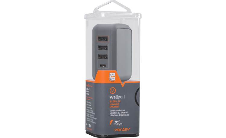 Ventev wallport r430 Wall charger with 4 USB ports at Crutchfield
