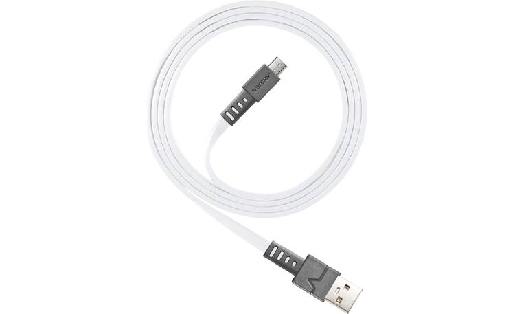 Ventev chargesync flat (White, 3-foot) Type-A USB-to-micro USB cable at Crutchfield