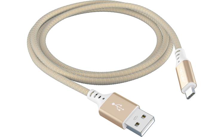 Ventev chargesync alloy (Gold, 4-foot) Type-A USB to USB-C 2.0 cable at ...