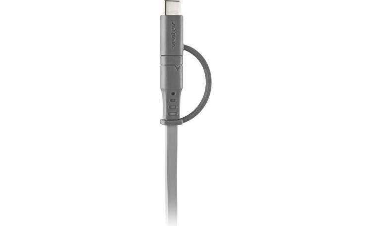 Ventev chargesync flat (Gray, 3-foot) 2-in-1 cable: USB-A to micro USB ...