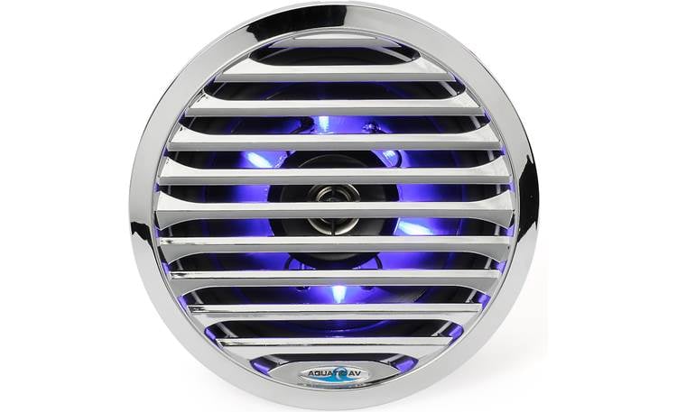 Aquatic AV AQ-SPK6.5-4LC (Chrome) Waterproof 6-1/2" LED speakers for ...