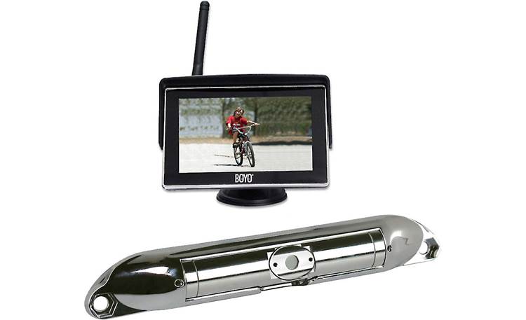 Boyo VTC424R (Silver) Wireless rear-view camera system with dash ...