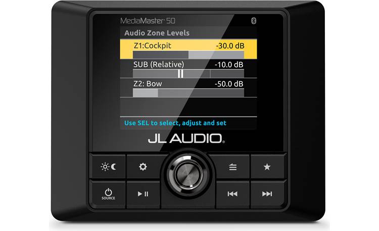 JL Audio MediaMaster 50 Marine digital media receiver with Bluetooth ...