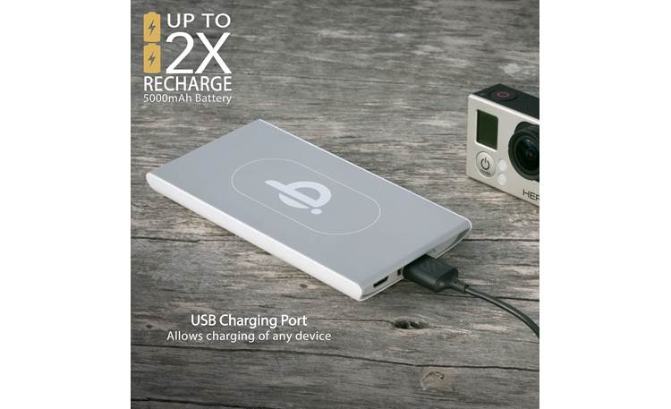 Scosche QiDock Powerbank (White) Qi wireless charging dock with ...