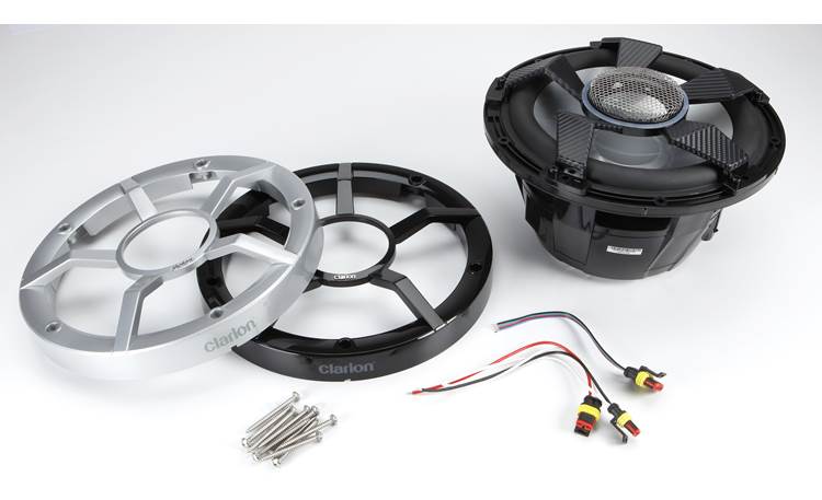 Clarion CM2513WL 10" marine subwoofer with built-in RGB LED lighting ...