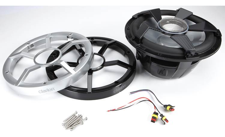 Clarion CM3013WL 12" marine subwoofer with built-in RGB LED lighting ...