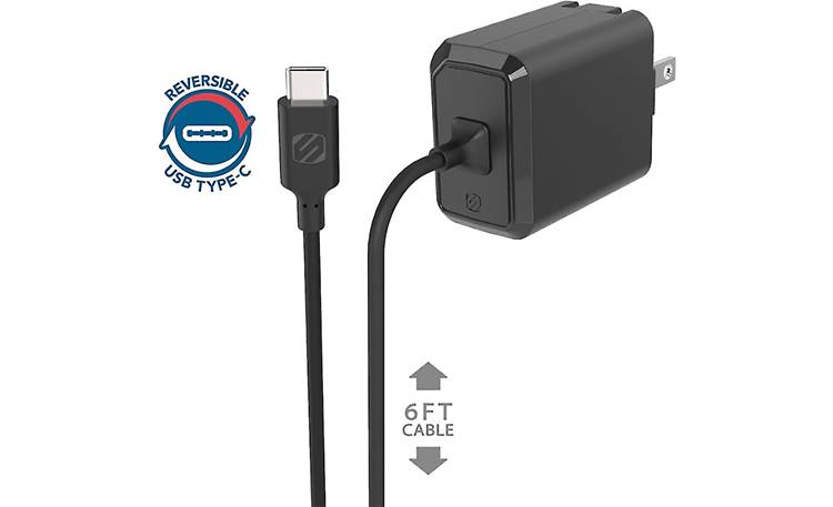 Scosche PowerVolt 3.0 USB-C Home Charger (Black) Wall charger with ...