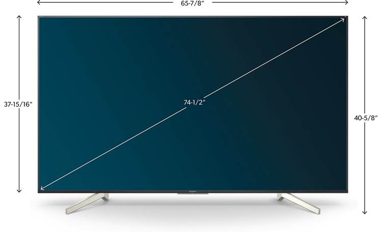 Sony XBR-75X850F 75" Smart LED 4K Ultra HD TV with HDR (2018 model) at ...