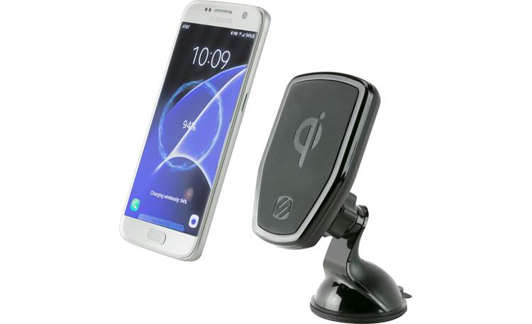 Scosche MPQHC-XTSP1 MagicMount™ Qi wireless charger for home or car at ...