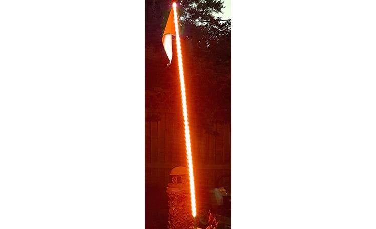 Race Sport RSQG5FT (Red) 5-foot LED light pole for Jeeps, ATVs, and ...