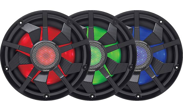 Clarion CM2513WL 10" marine subwoofer with built-in RGB LED lighting ...