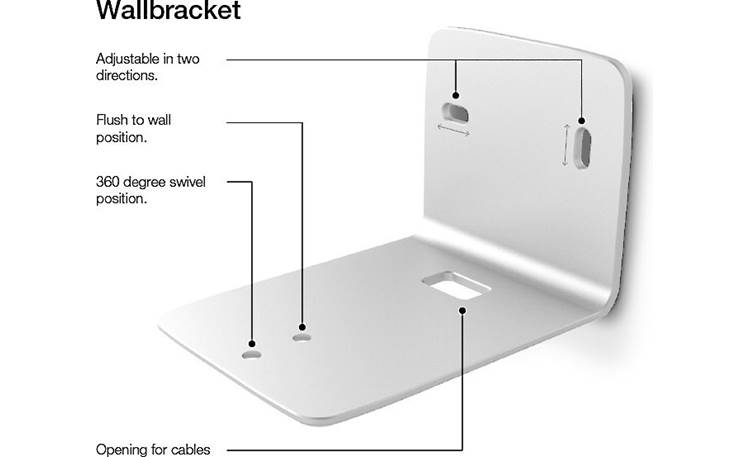 Dynaudio Xeo 2 Wall Bracket (Silver) Pair of wall-mount brackets for Dynaudio Xeo 2 powered ...