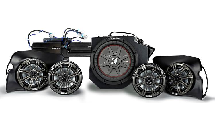 SSV Works/Kicker RZ4-5KRC 5-speaker Kicker audio upgrade kit: receiver, 4 speakers, 10" sub, 4 ...