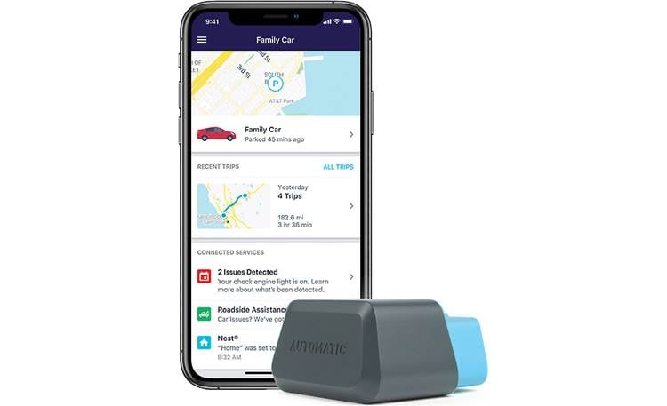 Automatic Connected Car Assistant Car monitor with real-time tracking ...