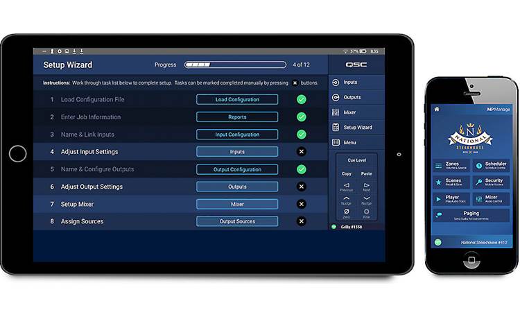 QSC MP-M40 8-input/4-zone commercial mixer at Crutchfield