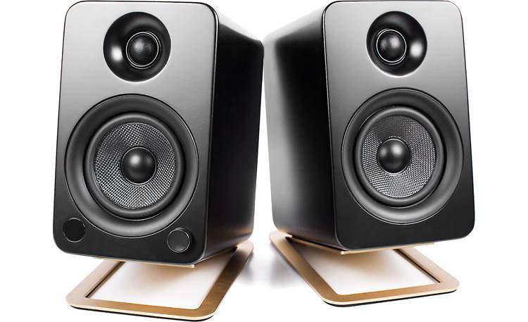Kanto S4 (Brass) Desktop speaker stands for Kanto YU4 speakers at Crutchfield