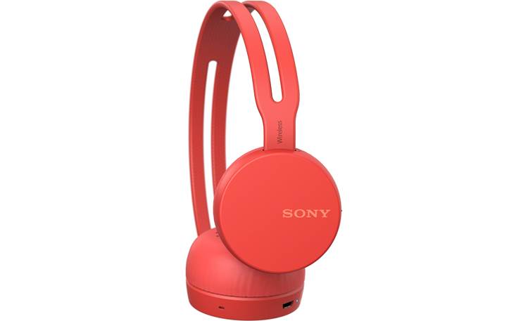 Sony WH-CH400 (Red) On-ear wireless Bluetooth® headphones at Crutchfield
