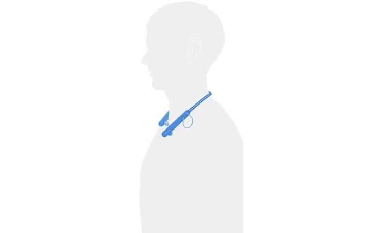Sony WI-C400 (Blue) Wireless in-ear neckband headphones at Crutchfield