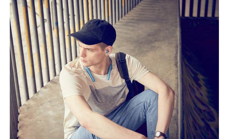 Sony WI-C400 (Blue) Wireless in-ear neckband headphones at Crutchfield