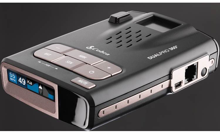 Cobra DualPro 360° Elite Series radar detector with Bluetooth®, GPS ...