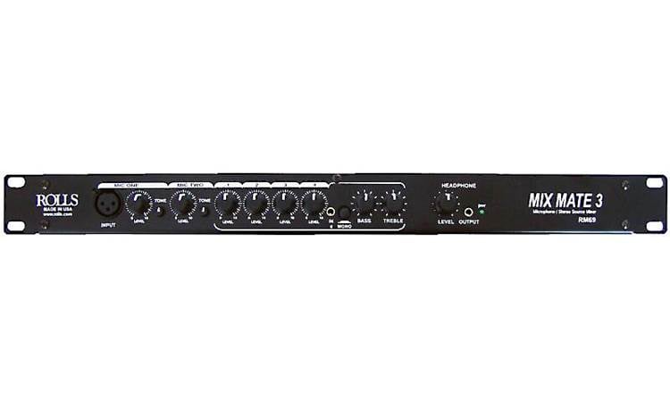Rolls RM69 Mix Mate 3 6-channel commercial audio mixer at Crutchfield