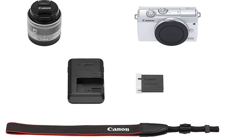 Canon EOS M200 Kit (White) 24.1-megapixel mirrorless camera with 15 ...