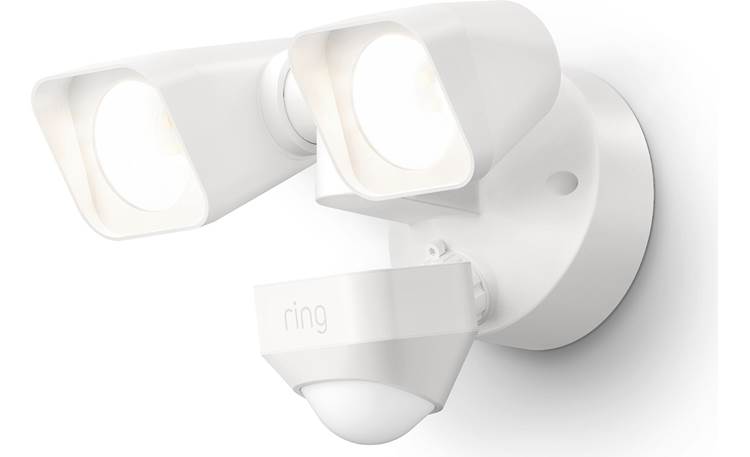 Ring Smart Lighting Floodlight Wired + Bridge (White) Hardwired LED ...