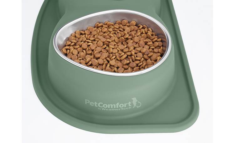 WeatherTech Double Low Pet Feeding System (Hunter Green) Two 64 oz ...