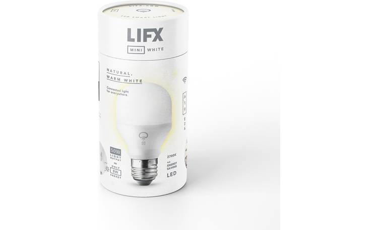 LIFX Mini White Bulb (650 lumens) Single dimmable white LED light bulb ...