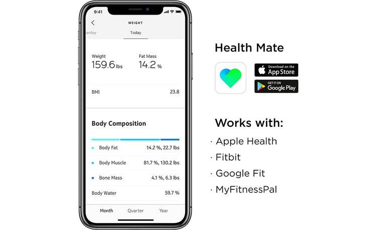 Withings Body+ (Black) Body composition smart scale at Crutchfield