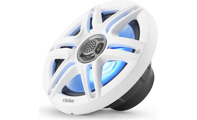 Clarion CMS-651RGB-SWB 6-1/2" 2-way marine speakers with built-in RGB ...