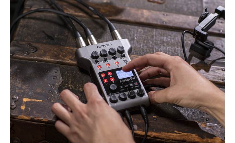 Zoom Podtrack™ P4 Portable podcast recorder at Crutchfield