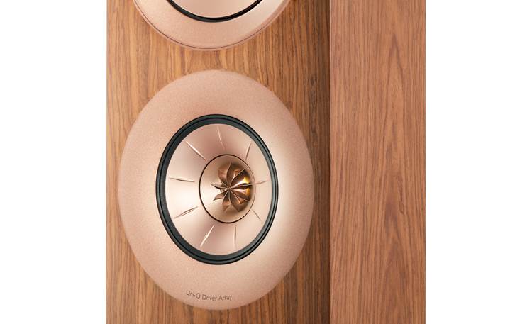 KEF R7 (Walnut) Matched pair of floor-standing speakers at Crutchfield