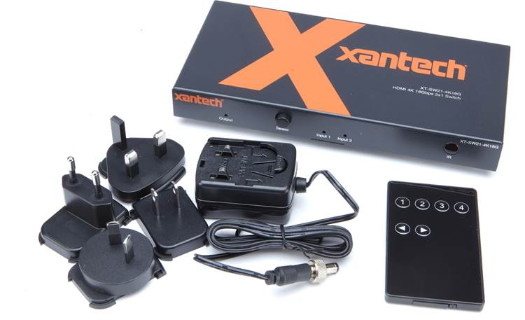 Xantech XT-SW21-4K18G 4K-compatible HDMI switcher (2 in/1 out) at ...