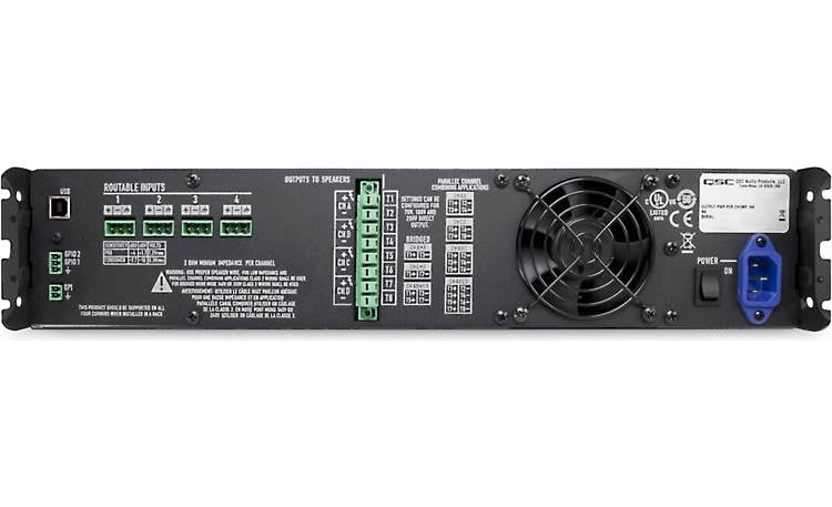 QSC CXD4.3 Power amplifier - 500w x 4 at 70V, 625W x 4 at 8 ohms at ...