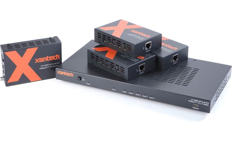 Xantech XT-HDBT-SP14-4K-KIT 1-in/4-out HDMI splitter kit with 4 HDMI ...