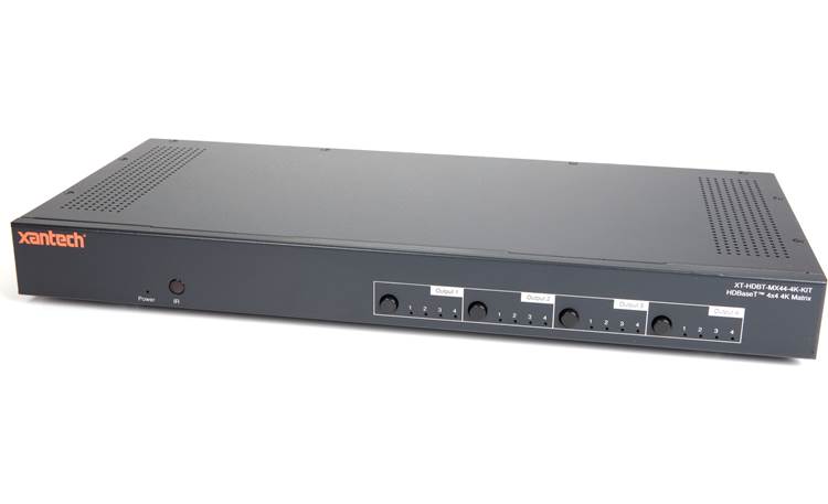 Xantech XT-HDBT-MX44-4K-KIT 4-in/4-out HDMI matrix kit with 4 HDMI-over ...