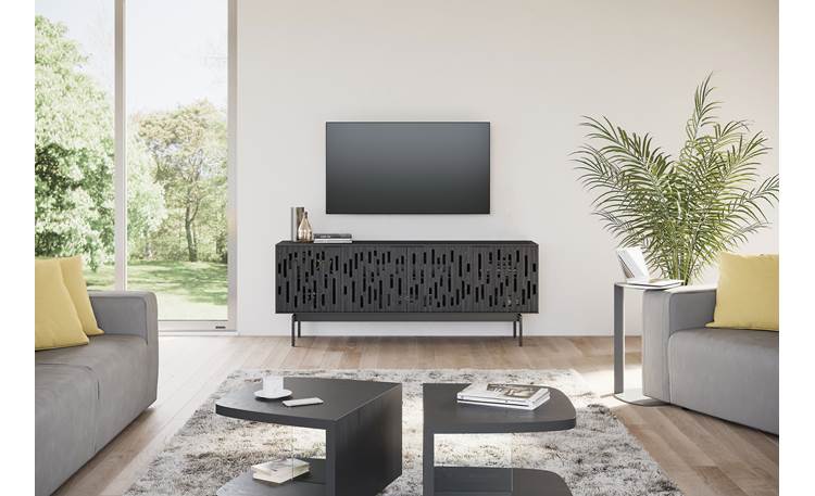 BDI Code 7379 (Ebonized Ash) Media cabinet for TVs up to 82" at Crutchfield