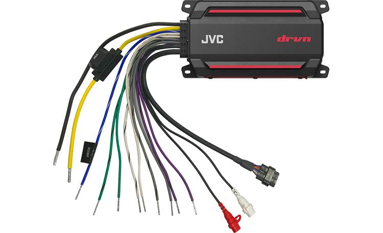 JVC KS-DR2104DBT drvn Series 4-channel marine amp with Bluetooth ...