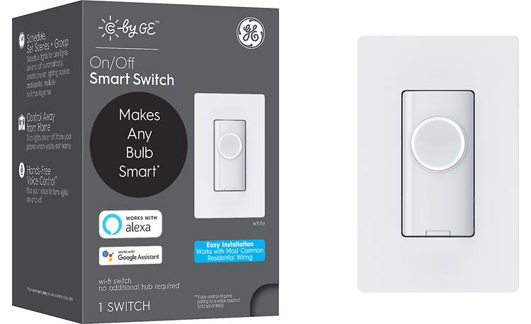 C by GE 3-wire Smart Switch Wired smart switch with Wi-Fi at Crutchfield