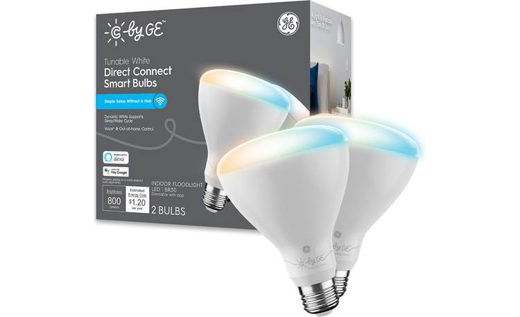 C by GE Smart White Dimmable/Tunable BR30 Bulbs (2 pack) Direct Connect ...