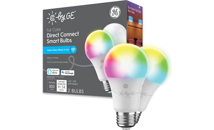 C by GE Full-color Dimmable Smart A19 Bulbs (2 pack) Direct Connect ...