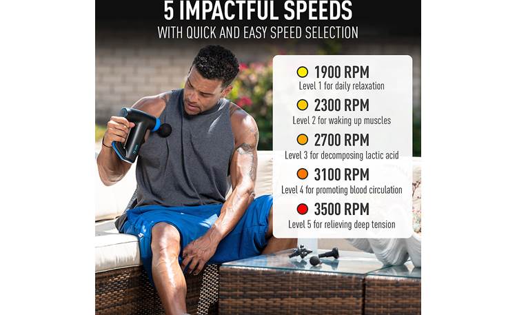 Njoie NFORCE Percussion massage gun at Crutchfield