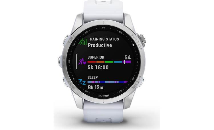 Garmin fenix 7S (Silver with Whitestone Band) Multisport GPS smartwatch ...