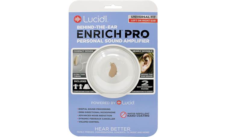 Lucid Audio Enrich Pro BTE Behind-the-ear personal sound amplifier at ...